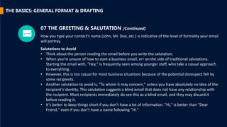 E-Mail Etiquette PPT - BSMC | PPT