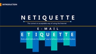 E-Mail Etiquette PPT - BSMC | PDF