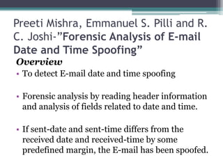 E Mail Forensics Pptx