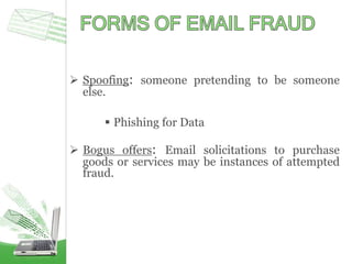 E mail fraud | PPTX