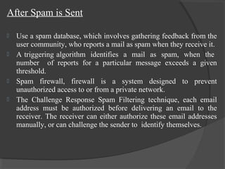 E mail image spam filtering techniques | PPT
