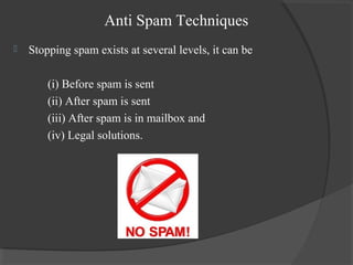 E mail image spam filtering techniques | PPT