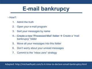 Email management | PPTX