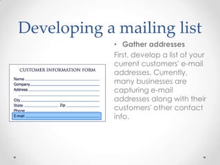 e-mail marketing | PPTX