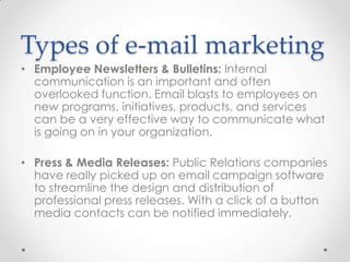 e-mail marketing | PPTX
