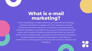 E-MAIL MARKETING AND STRATEGIES........ | PPT