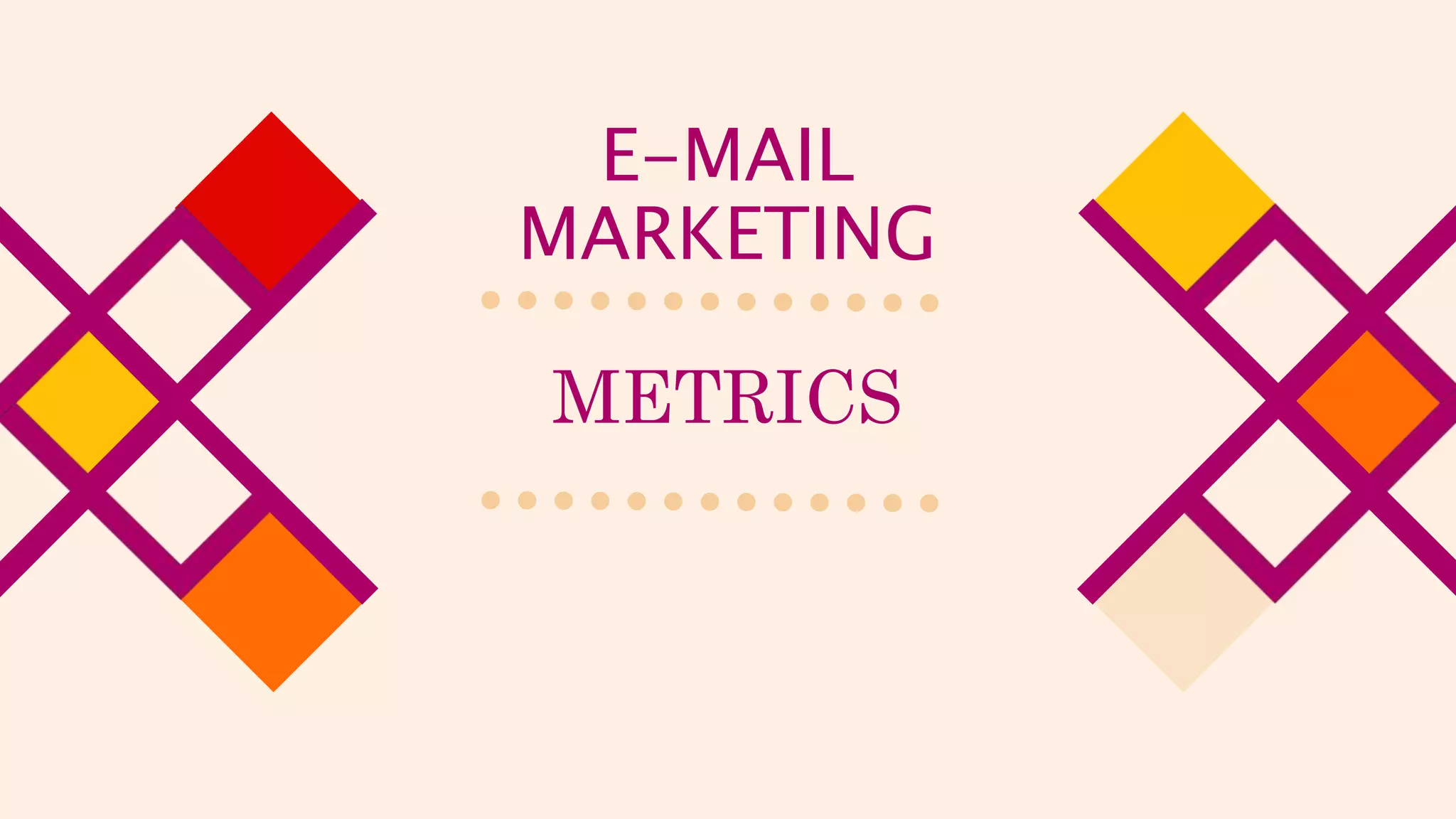 E mail marketing metrics | PPT