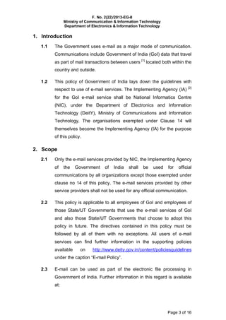 E mail policy-of_government_of_india | PDF