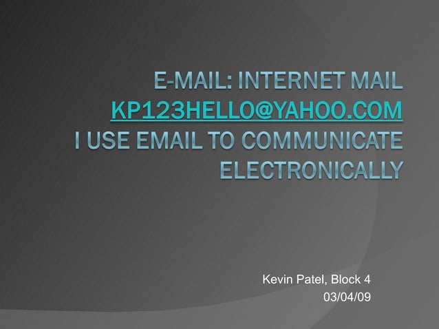 E Mail Ppt | PPT | Email | Internet