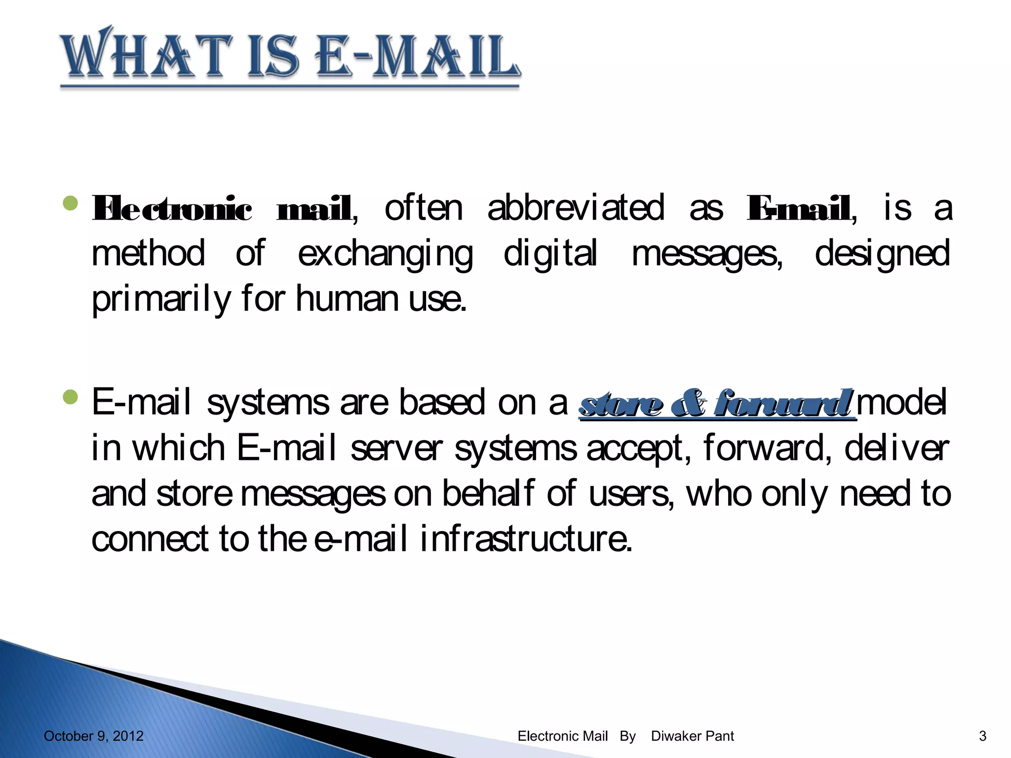 Electronic mail | PPT
