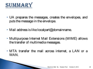 Electronic mail | PPT