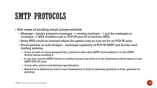 E mail protocol - SMTP | PDF