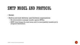 E mail protocol - SMTP | PDF