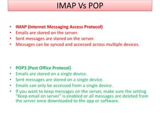 E mail protocols | PPTX
