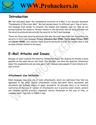 E-Mail Security Protocol - 1 Privacy Enhanced Mail (PEM) Protocol | PDF