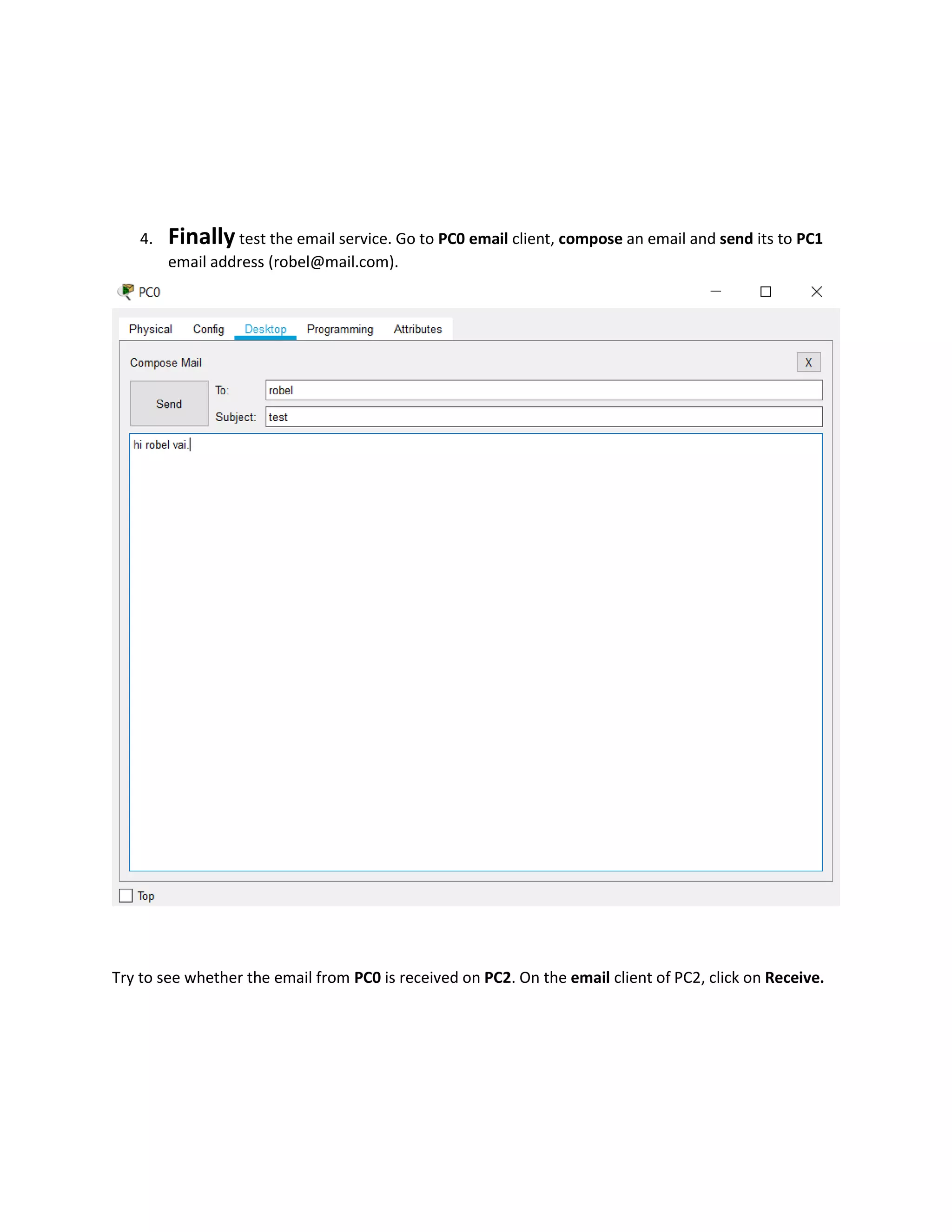 Email Server Configuration On Cisco Packet Tracer Pdf