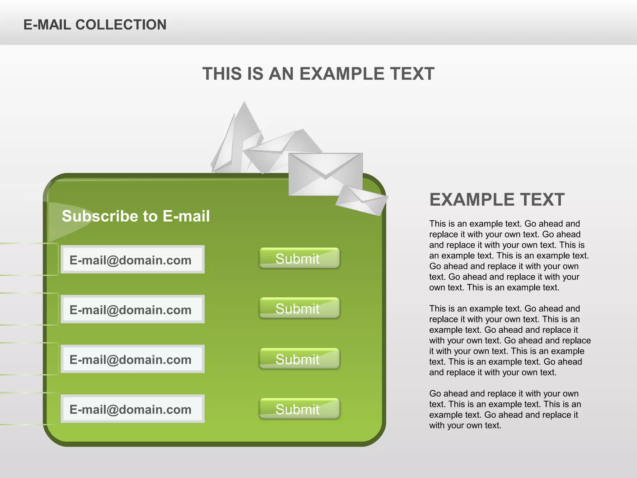 E-mail Shapes for PowerPoint by PoweredTemplate.com | Free Download