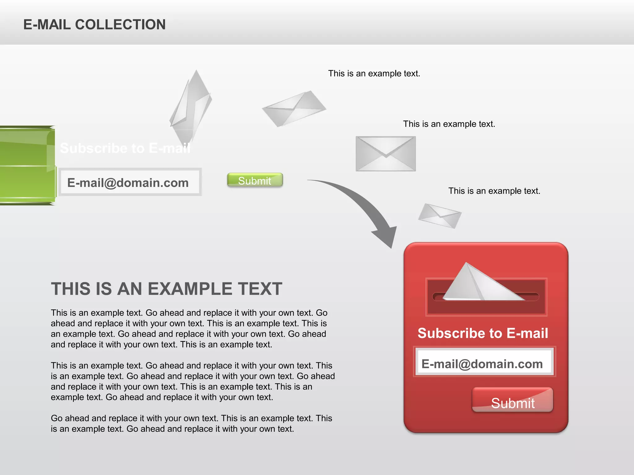 E-mail Shapes for PowerPoint by PoweredTemplate.com
