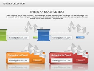E-mail Shapes for PowerPoint by PoweredTemplate.com | Free Download
