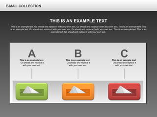 E-mail Shapes for PowerPoint by PoweredTemplate.com | Free Download