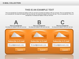 E-mail Shapes for PowerPoint by PoweredTemplate.com | Free Download
