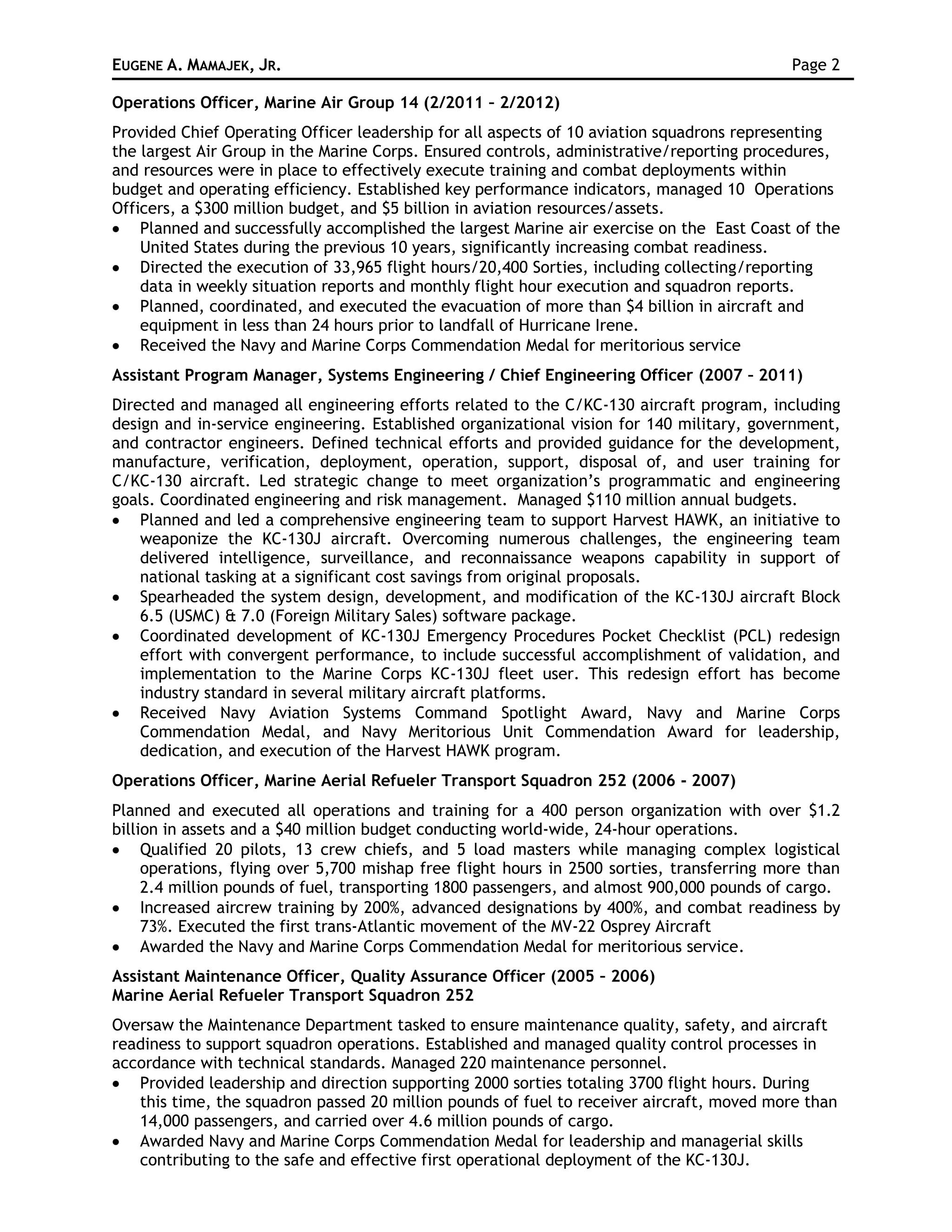 E. mamajek resume | PDF