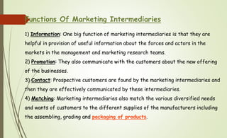 Distribution Channels and Marketing Intermediary in E marketing | PPTX