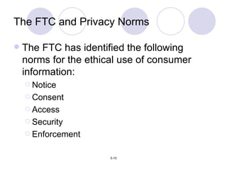 E Marketing Ch5 Ethical Legal | PPT