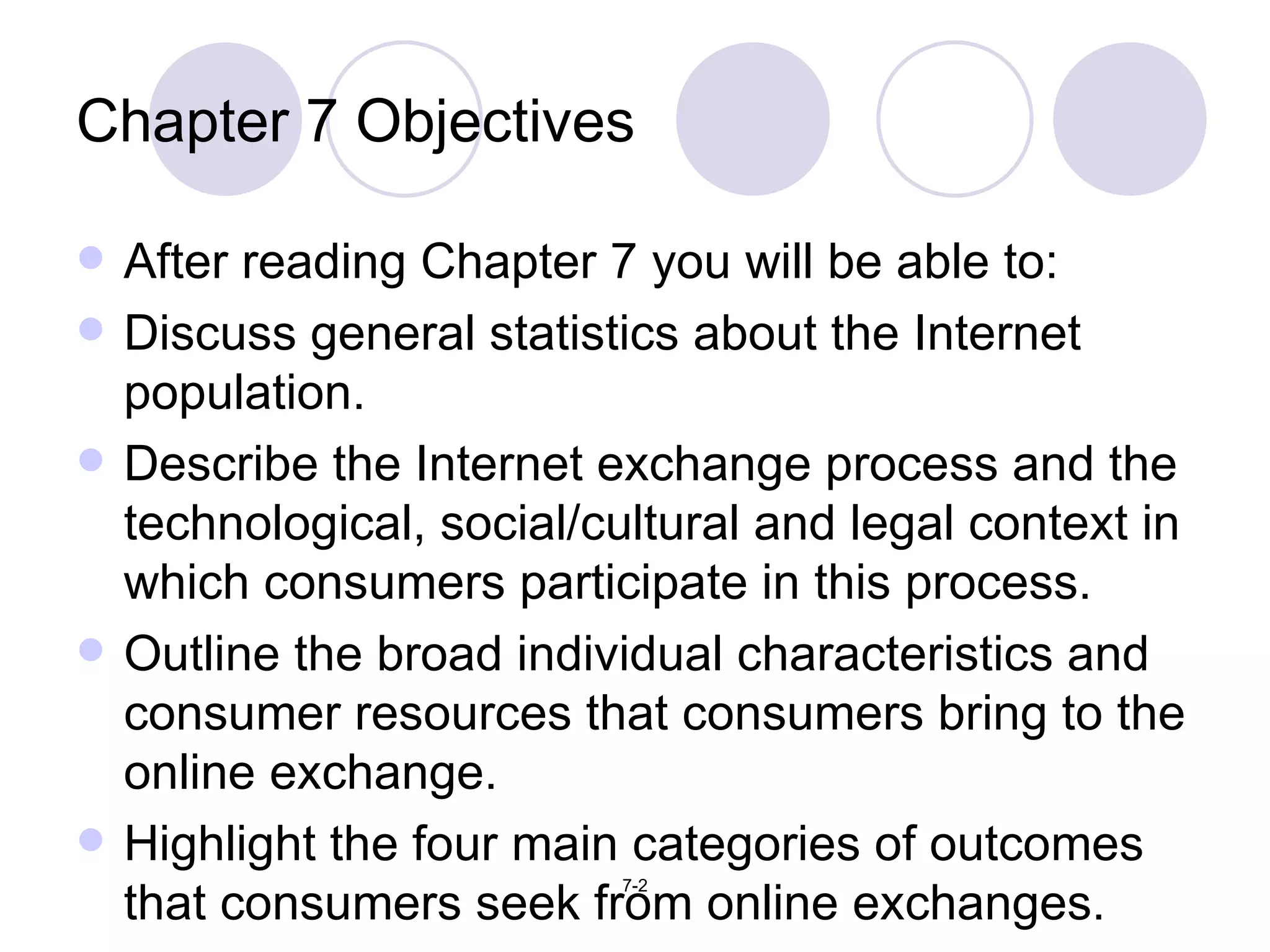 E Marketing Ch7 Consumer Behavior | PPT | Internet | Computing