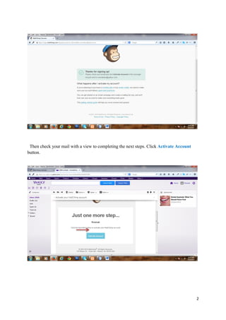 E marketing(mail chimp) | PDF