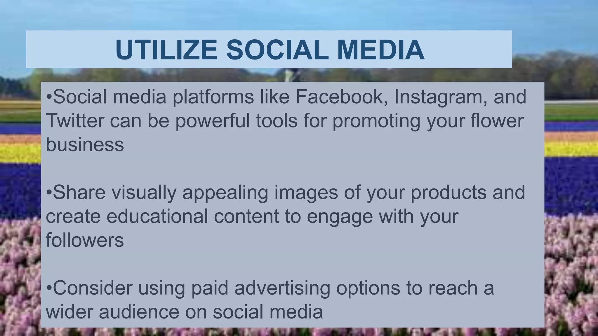 E-Marketing Strategies For Sale Of Flowers By Haroon Nazir.pptx