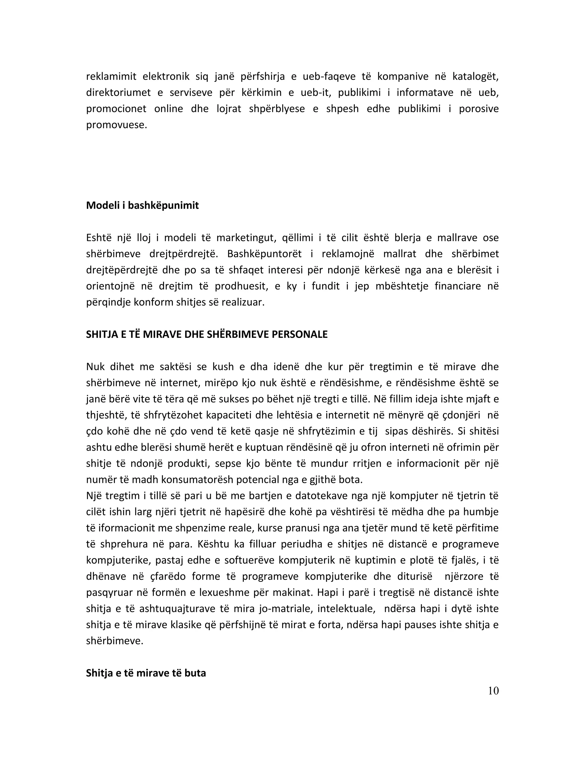 E - Marketingu - Dr. Hykmete Bajrami | PDF