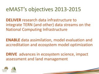 EcoTas13 BradEvans e-MAST data | PPT