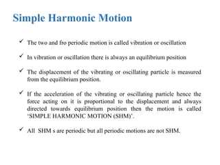 E-MODULE On Simple harmonic motion physics | PPT