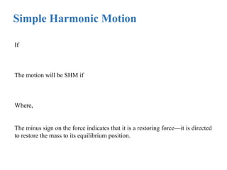 E-MODULE On Simple harmonic motion physics | PPT