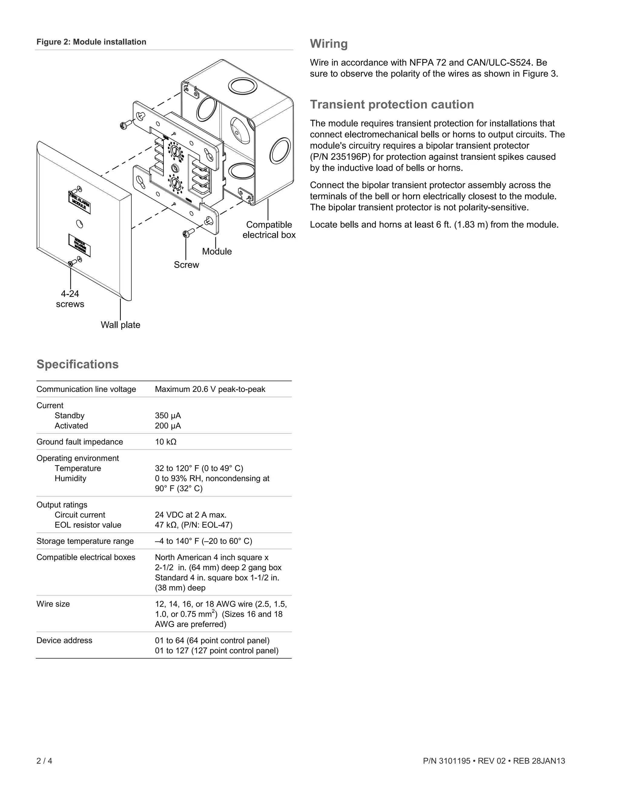 Edwards Signaling E-NAC Installation Manual | PDF