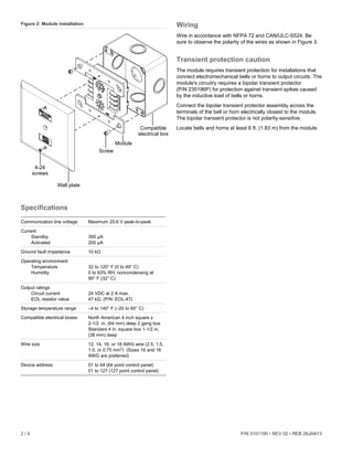 Edwards Signaling E-NAC Installation Manual | PDF