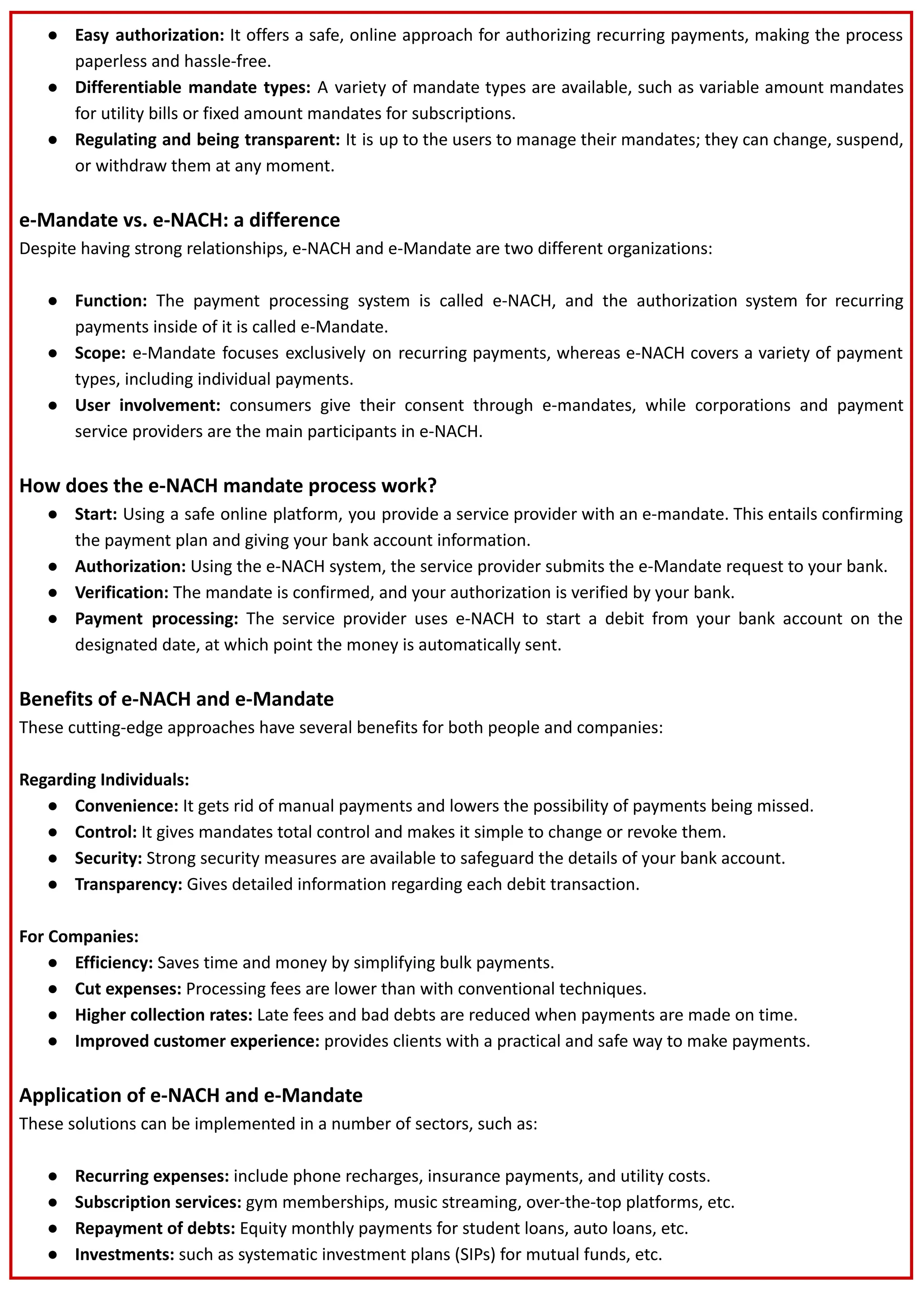 e-NACH & e-Mandate Explained_ Opening Routes For Digital Payment ...