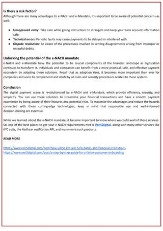 e-NACH & e-Mandate Explained_ Opening Routes For Digital Payment ...
