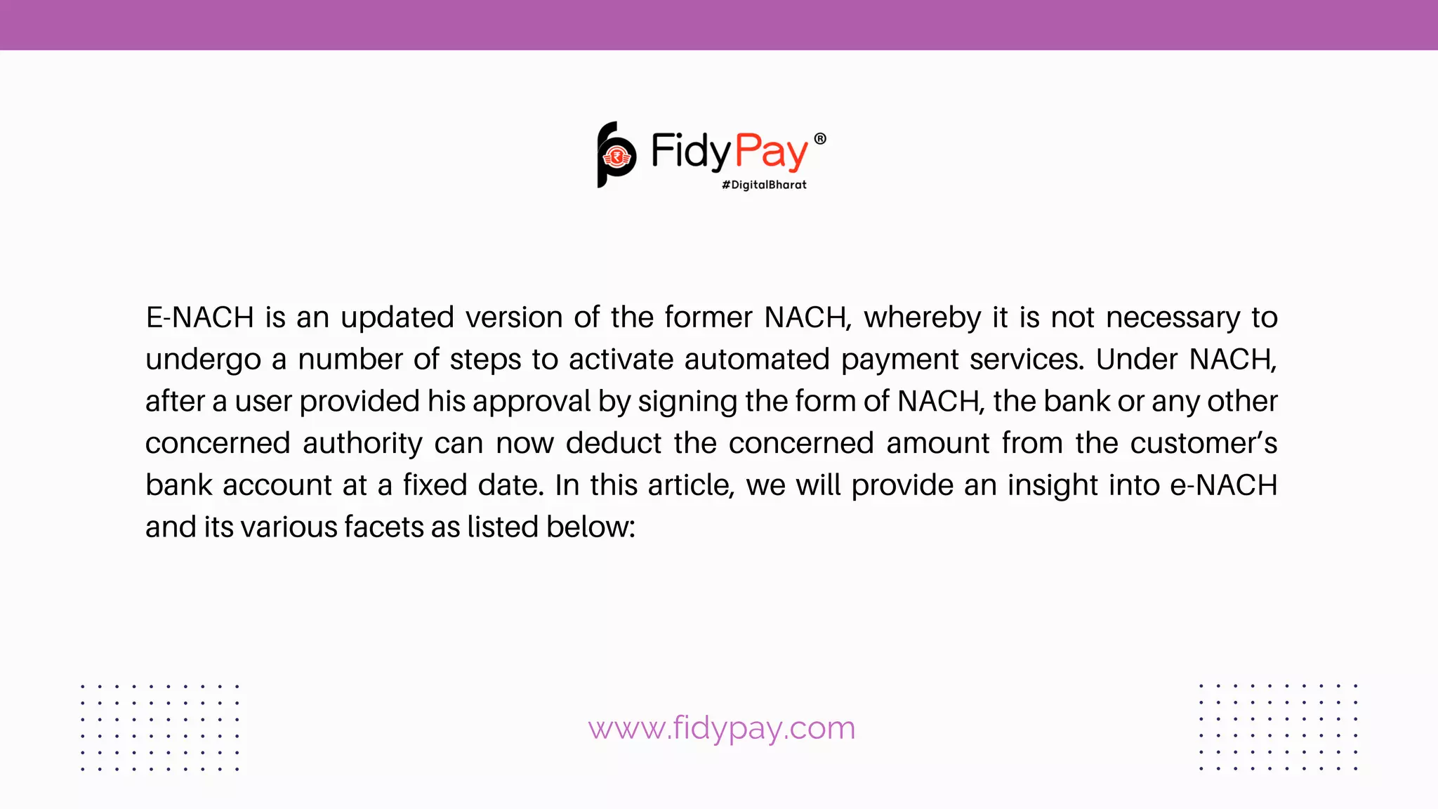Streamlining Payments: A Guide To Understanding e-NACH And How It Works ...