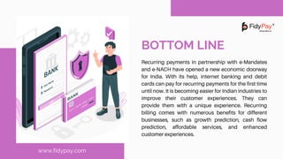 Streamlining Payments: A Guide To Understanding e-NACH And How It Works | PDF | Credit Cards ...