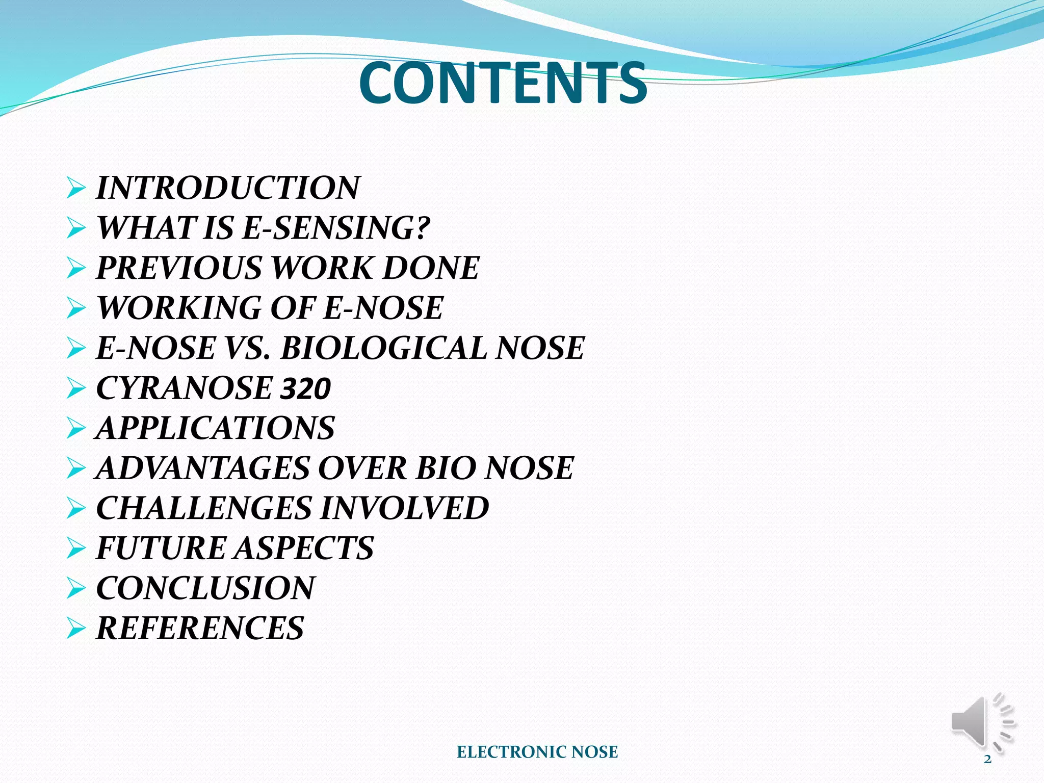 E nose | PPTX