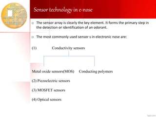 Electronic Nose ppt | PPTX