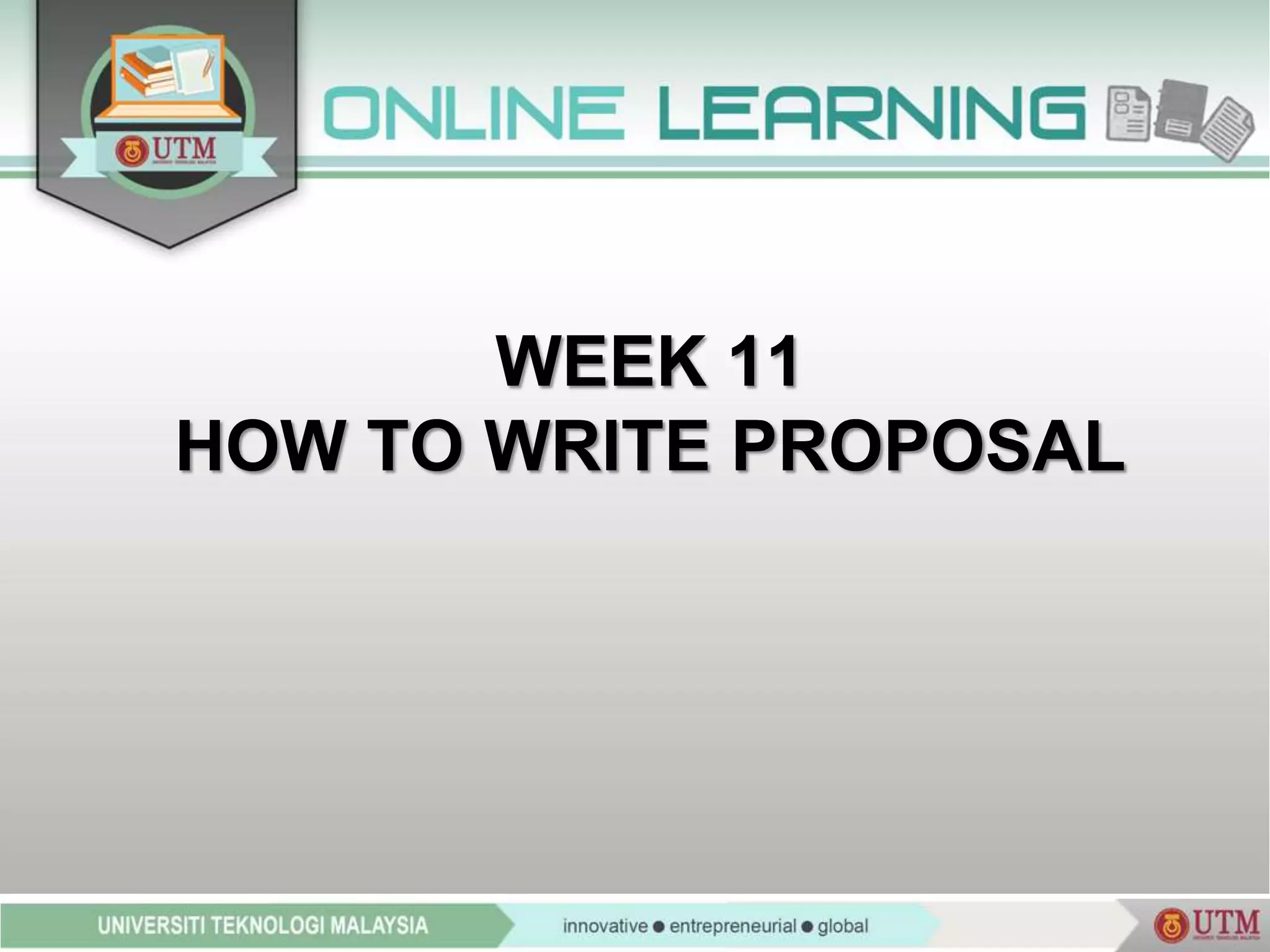 how to write proposal | PPT how to write proposal | PPT