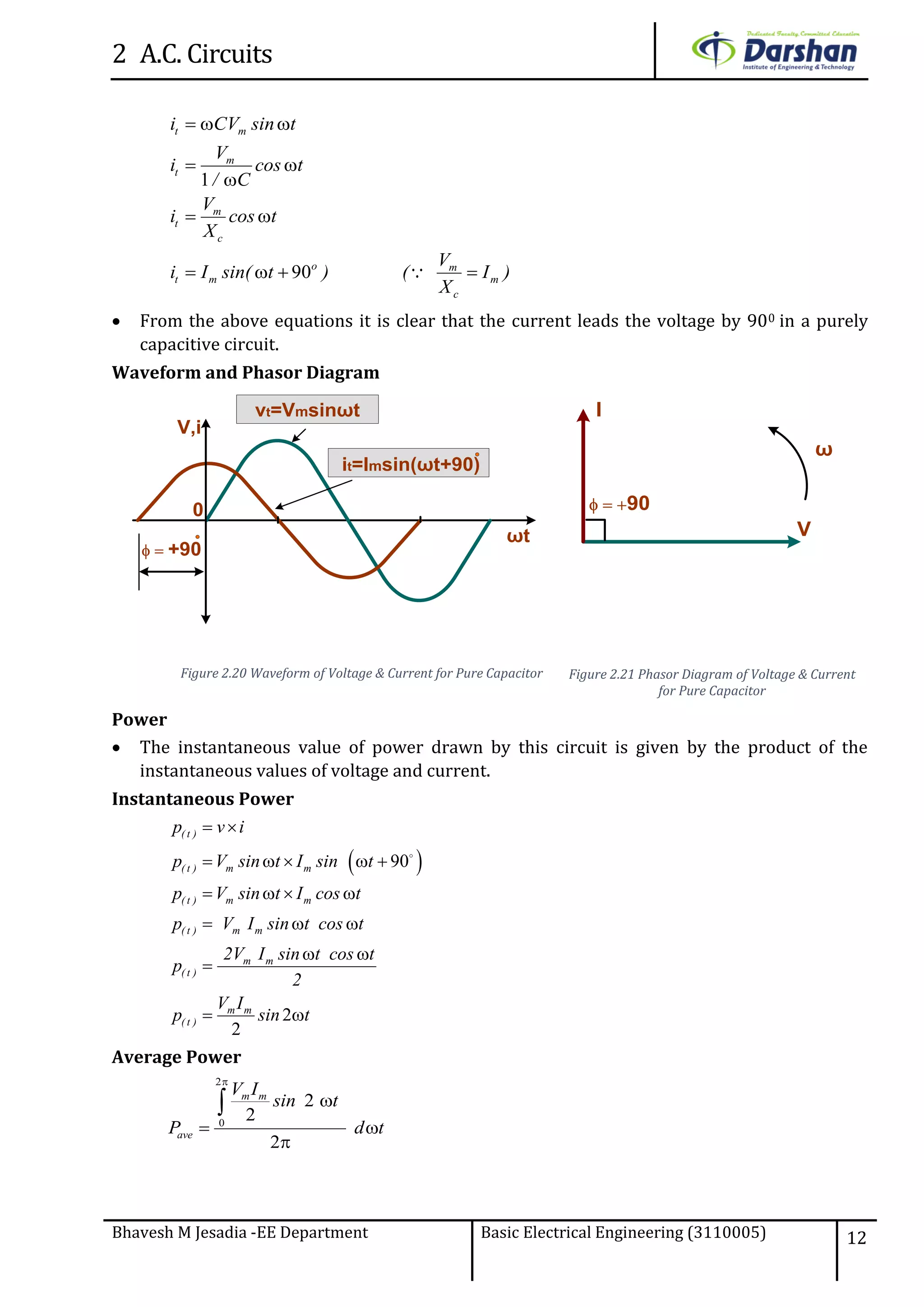 Basic Electrical Engineering- AC Circuit | PDF