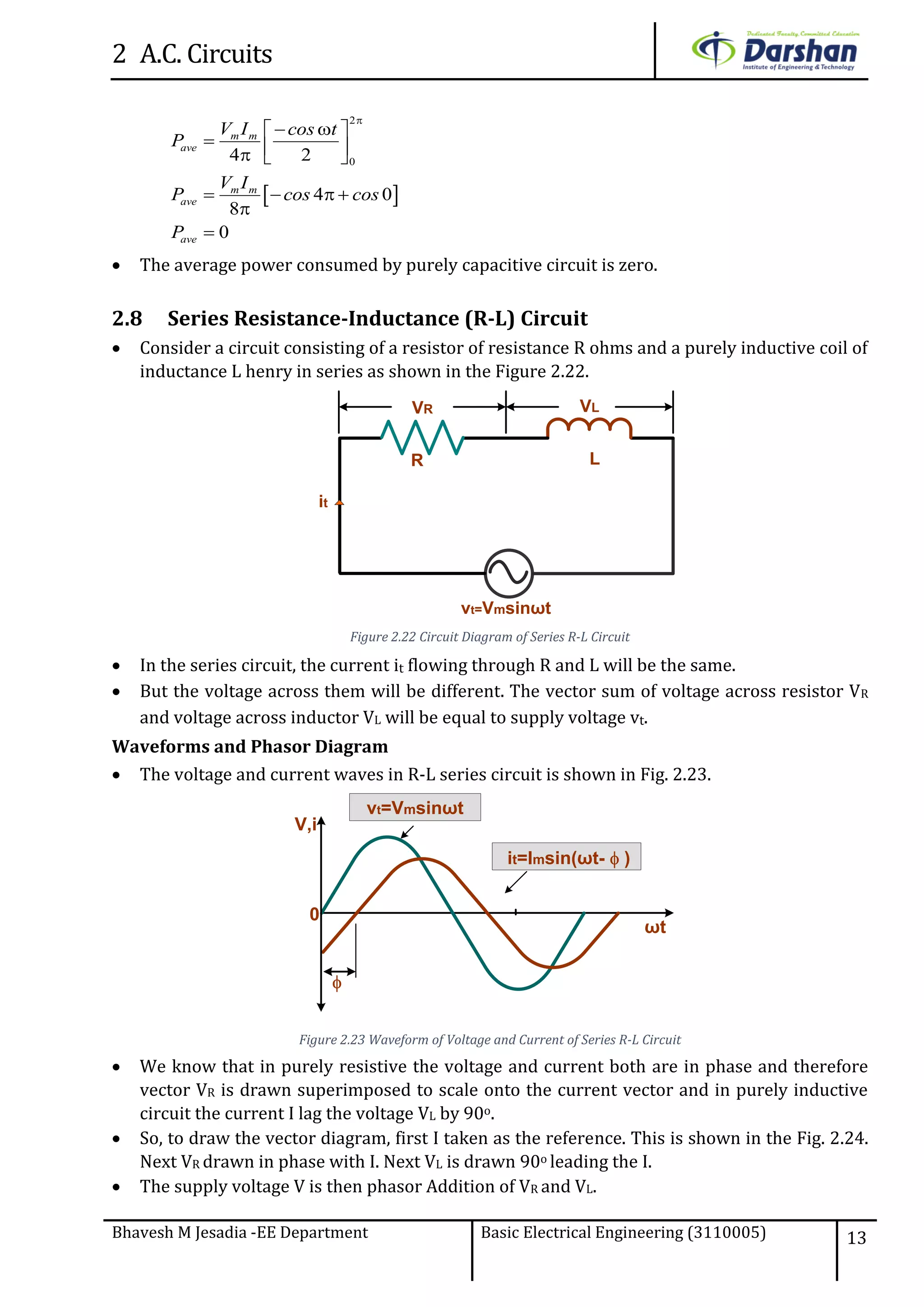 Basic Electrical Engineering- AC Circuit | PDF