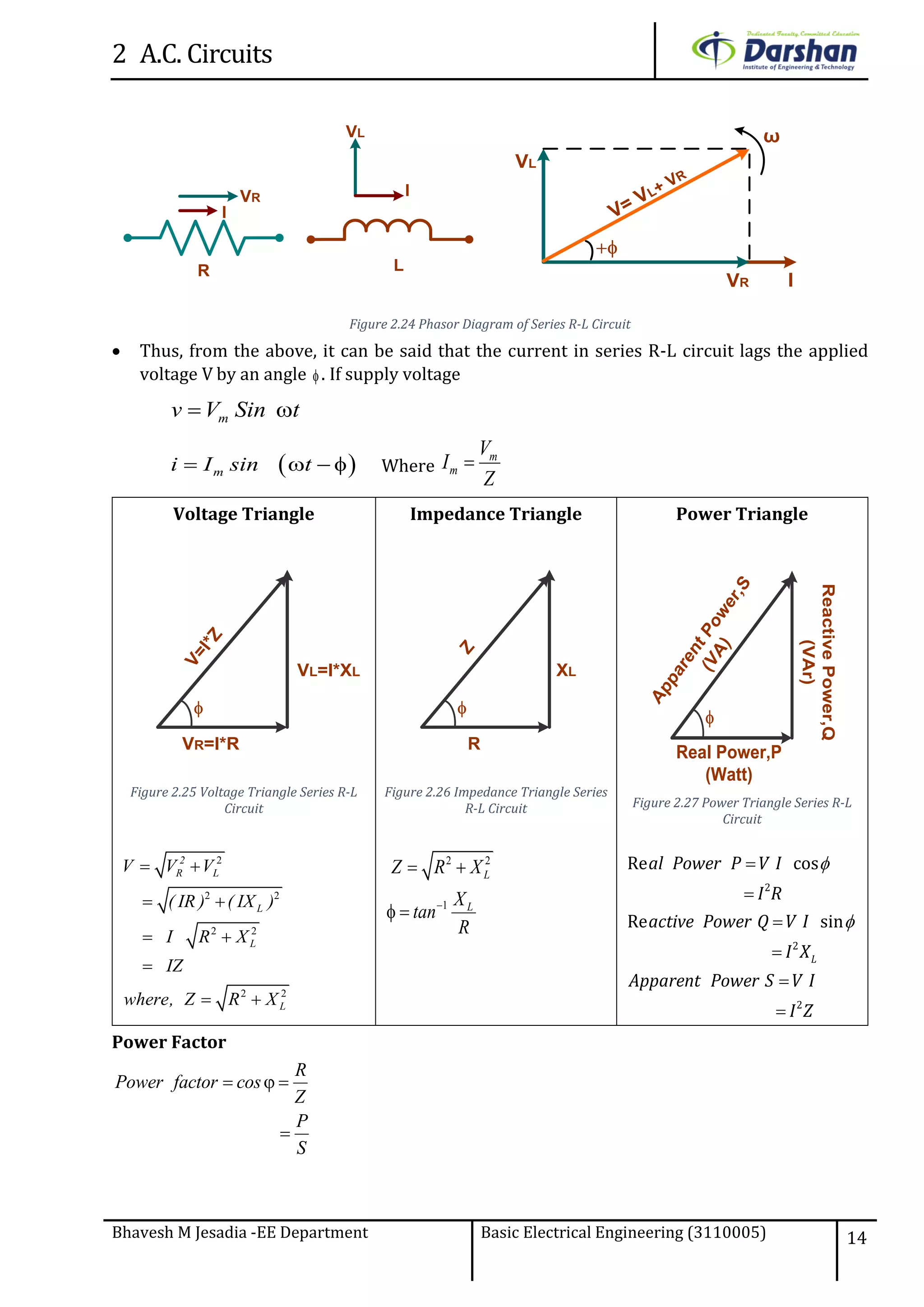 Basic Electrical Engineering- AC Circuit | PDF