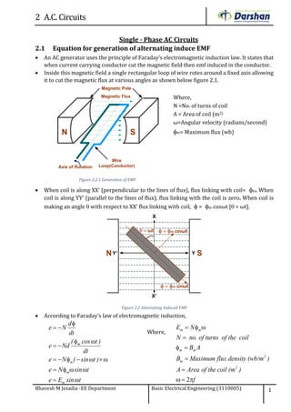 Basic Electrical Engineering- AC Circuit | PDF