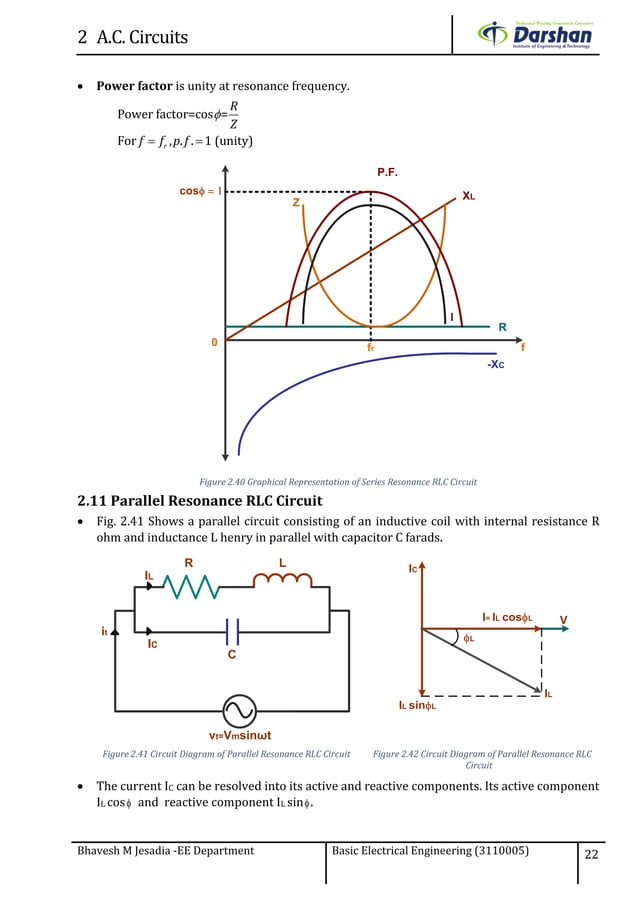 Basic Electrical Engineering- AC Circuit | PDF | Physics | Science