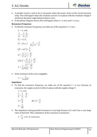Basic Electrical Engineering- AC Circuit | PDF